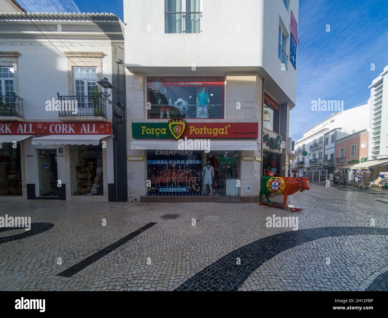 LAGOS, PORTUGAL - Sep 23, 2021: A front view of the Portuguese national ...