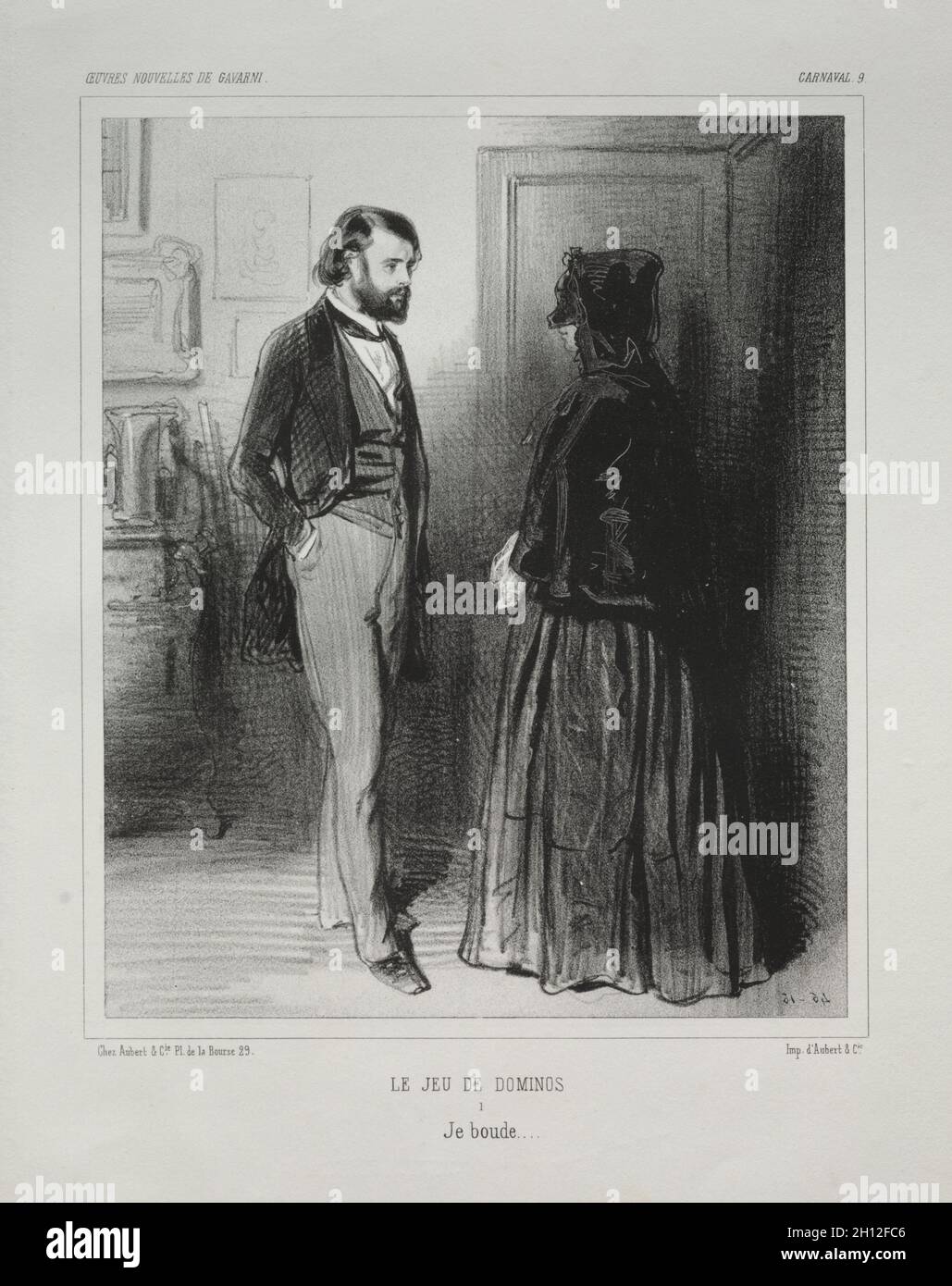 Carnaval. Paul Gavarni (French, 1804-1866). Lithograph Stock Photo - Alamy