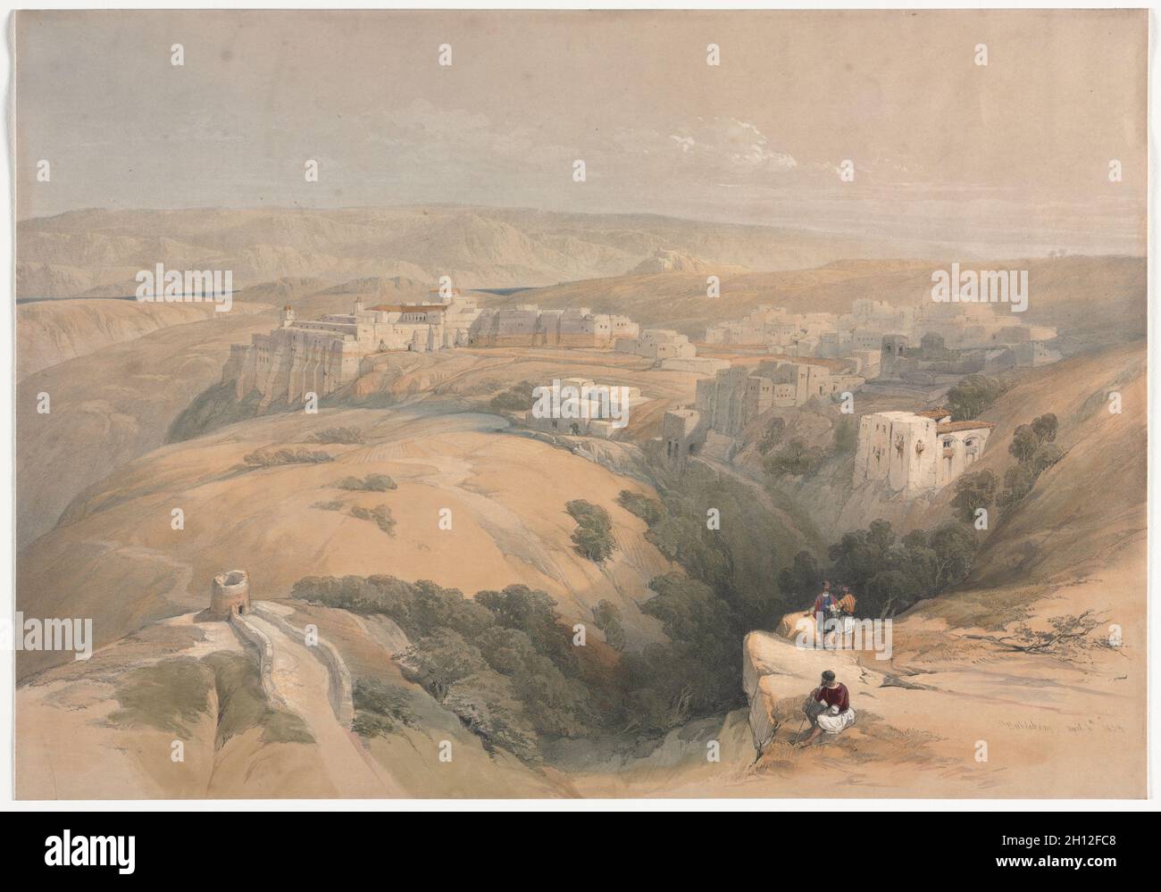 Bethlehem, 1839. David Roberts (Scottish, 1796-1864). Color lithograph ...