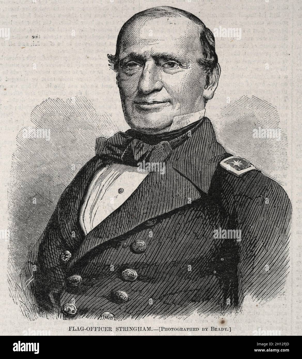 Flag Officer Stringham, 1861. Winslow Homer (American, 1836-1910). Wood ...