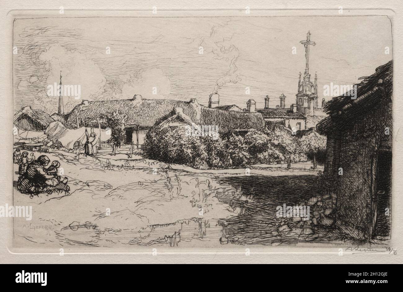 Le Calvaire, St. Jean-de-Mont, 1909. Auguste Louis Lepère (French, 1849 ...