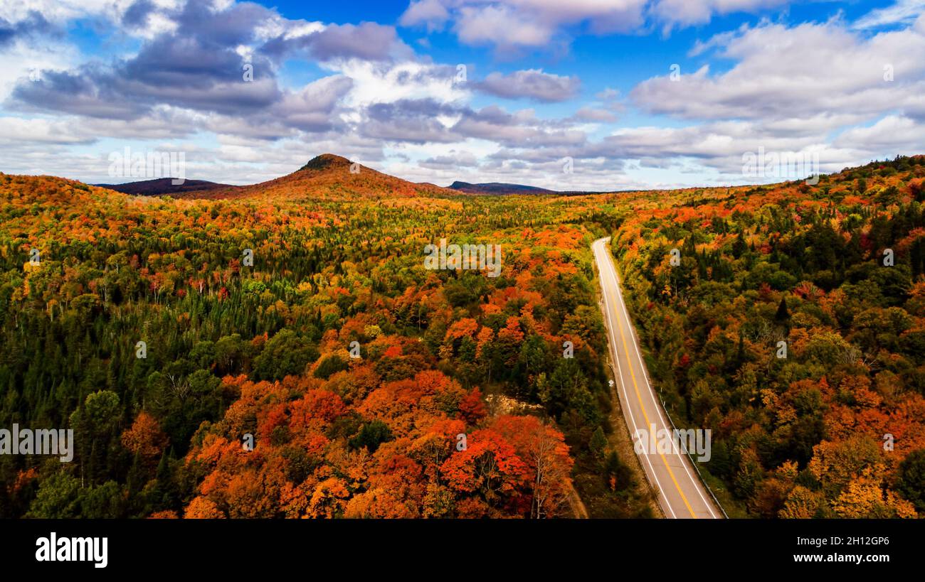 Canadian autumn in Quebec Stock Photo - Alamy