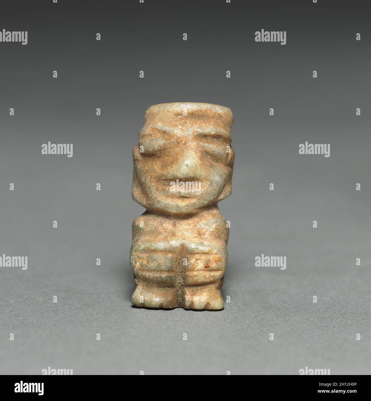 Figurine, before 1521. Mexico, Valley of Mexico (?). Jadeite; overall ...