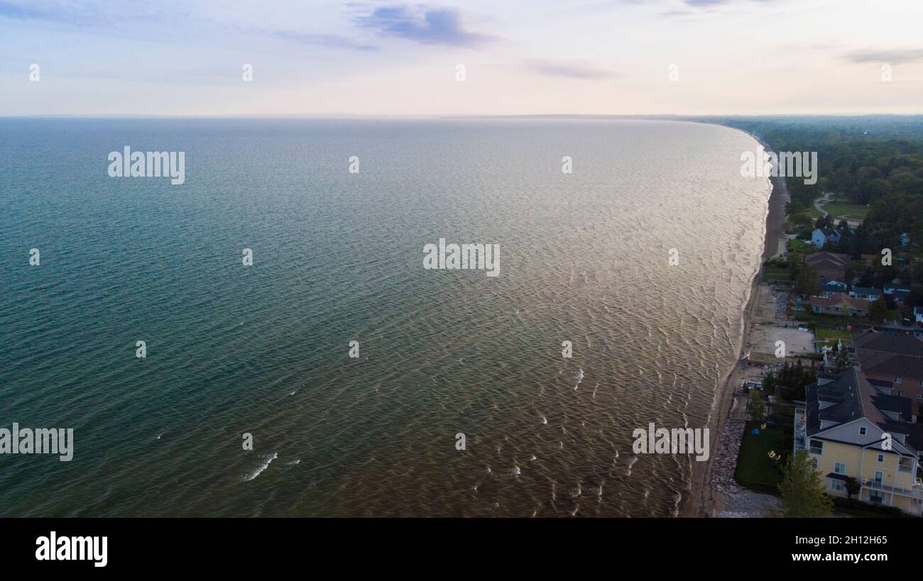 Aerial view of Wasaga Beach, Canada Stock Photo - Alamy