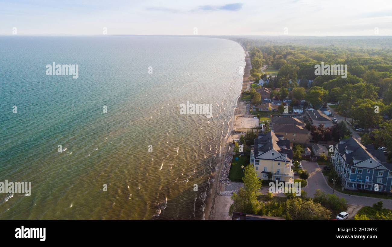 Aerial view of Wasaga Beach, Canada Stock Photo - Alamy