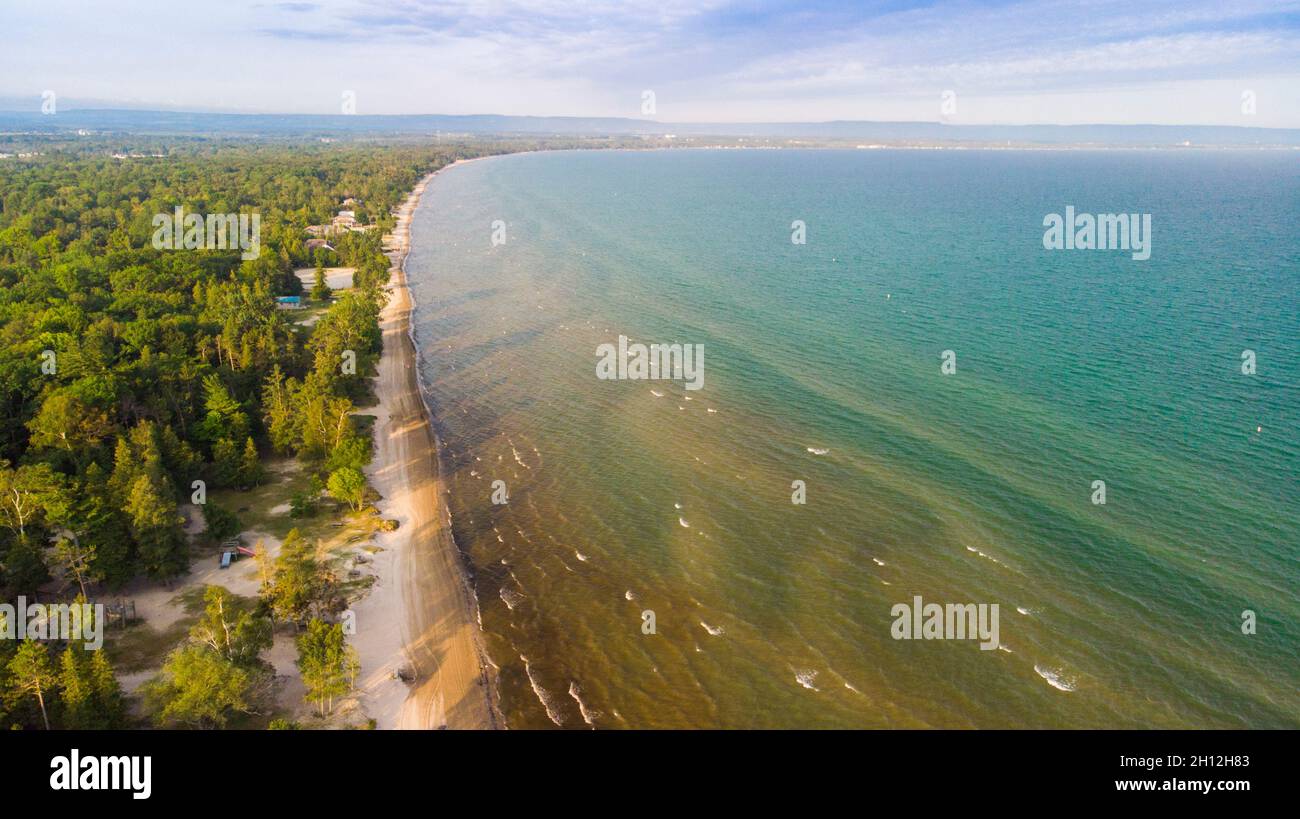 Aerial view of Wasaga Beach, Canada Stock Photo - Alamy