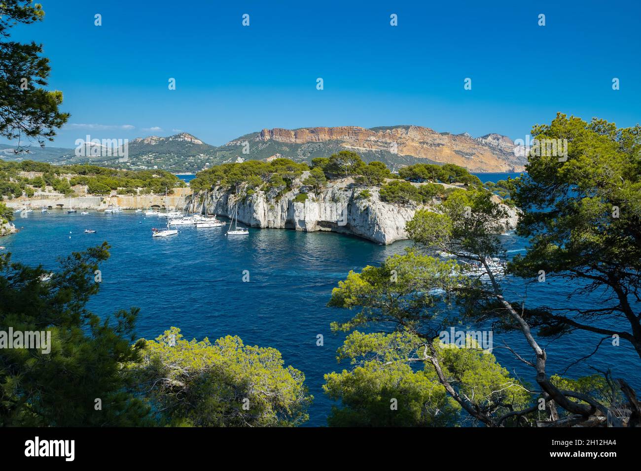 Calanque de Port Miou near Cassis Fishing Village. Calanques National ...