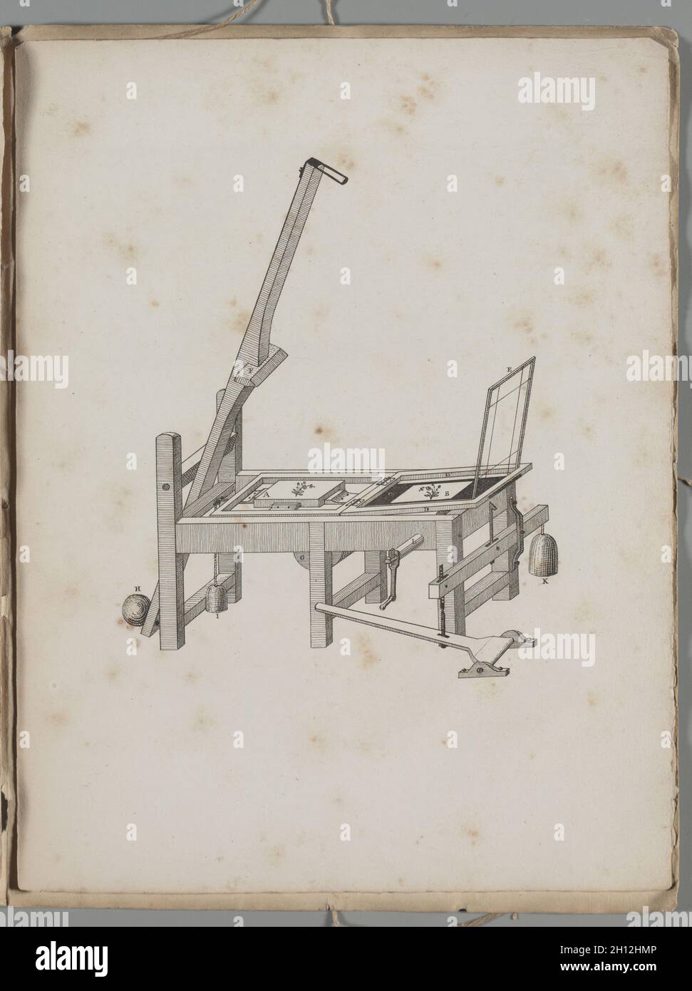 Art of the Lithograph: Printing Press, 1819. Alois Senefelder (German ...