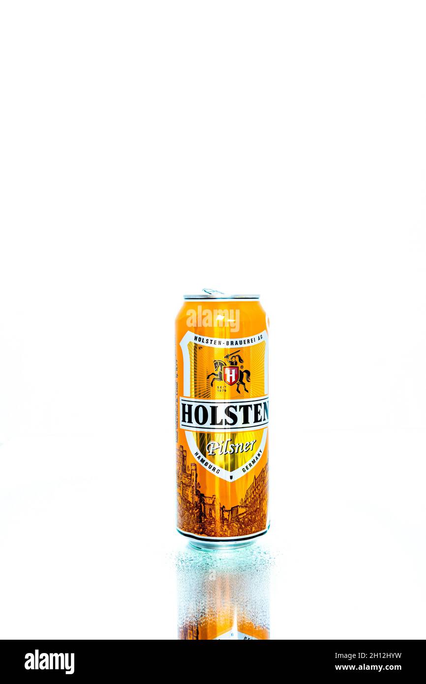 Can of Holsten beer in Bucharest, Romania, 2021 Stock Photo - Alamy
