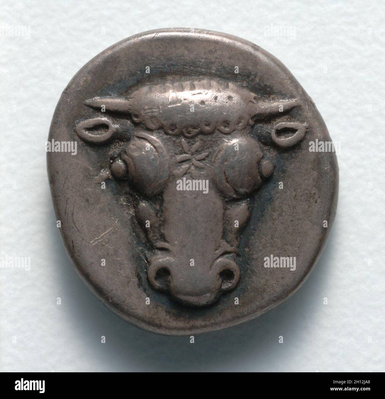 Hemidrachm: Bull's head, facing (Obverse), 550-421 BC. Greece, Phocis ...