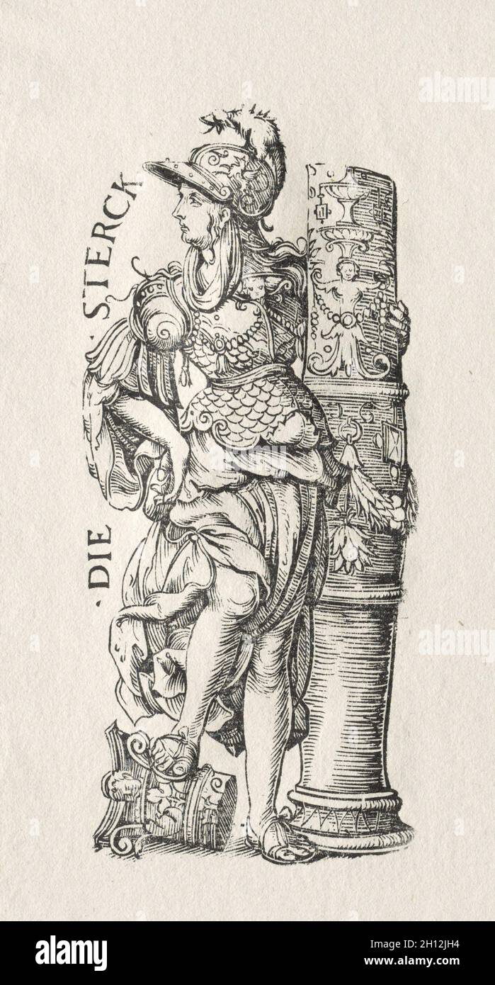 The Seven Virtues: Courage, 1510. Hans Burgkmair (German, 1473-1531 ...