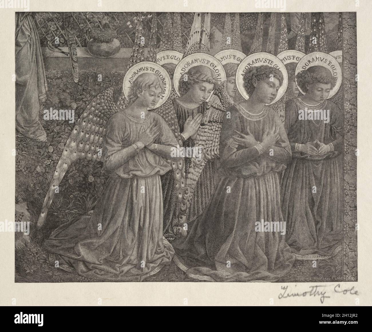 Old Italian Masters: Group of Angels, 1888-1892. Timothy Cole (American ...