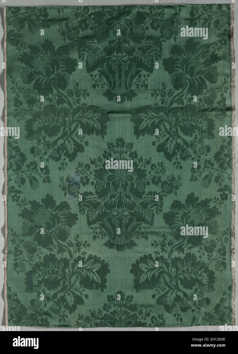 Length of Silk Damask Textile, 1700s. Italy, 18th century. Damask, silk ...