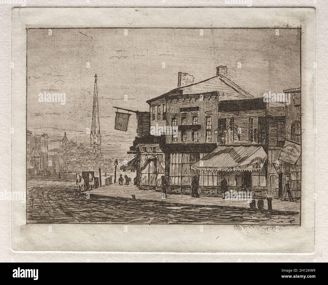 Cleveland, Woodland Avenue and Eagle Street, 1878. Otto H. Bacher ...