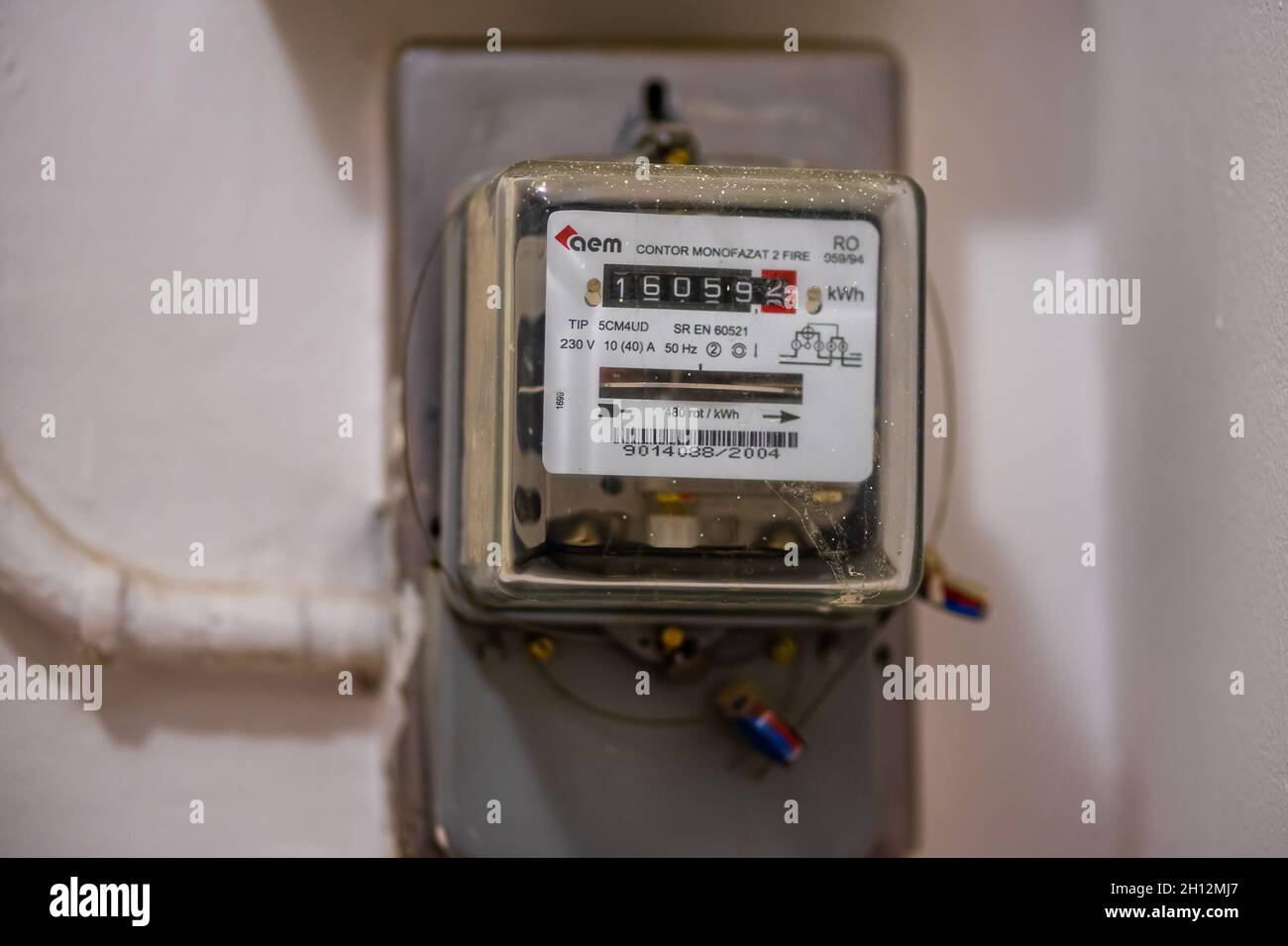 Electrical switch panel for small house Stock Photo - Alamy