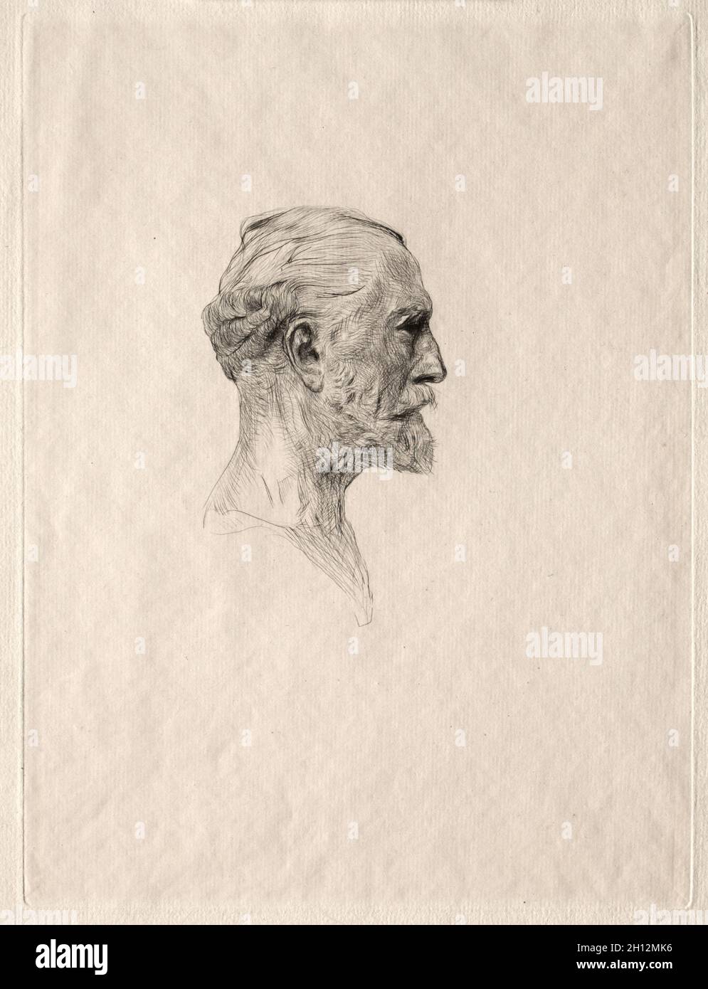 Antonin Proust, 1885. Auguste Rodin (French, 1840-1917). Etching and drypoint; platemark: 23.8 x ...