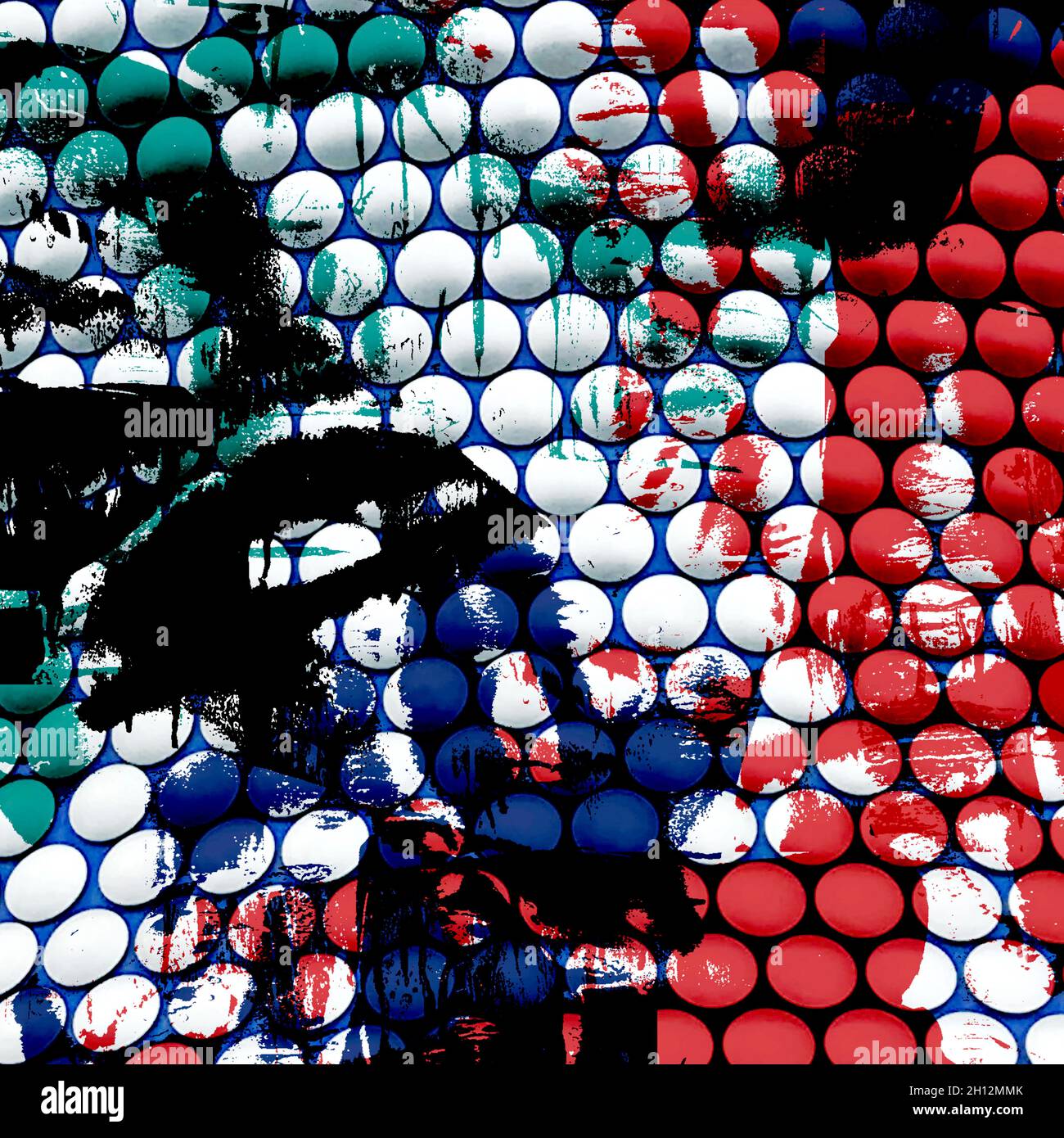 Multicolor abstract background. Digital effects. Geometric texture ...