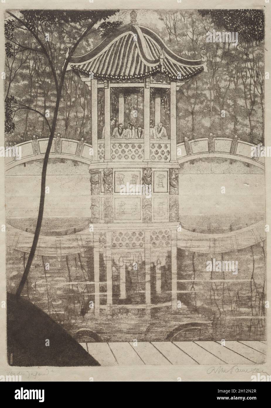 Untitled, 1900-1910. Arthur Paunzen (Austrian). Etching and aquatint ...