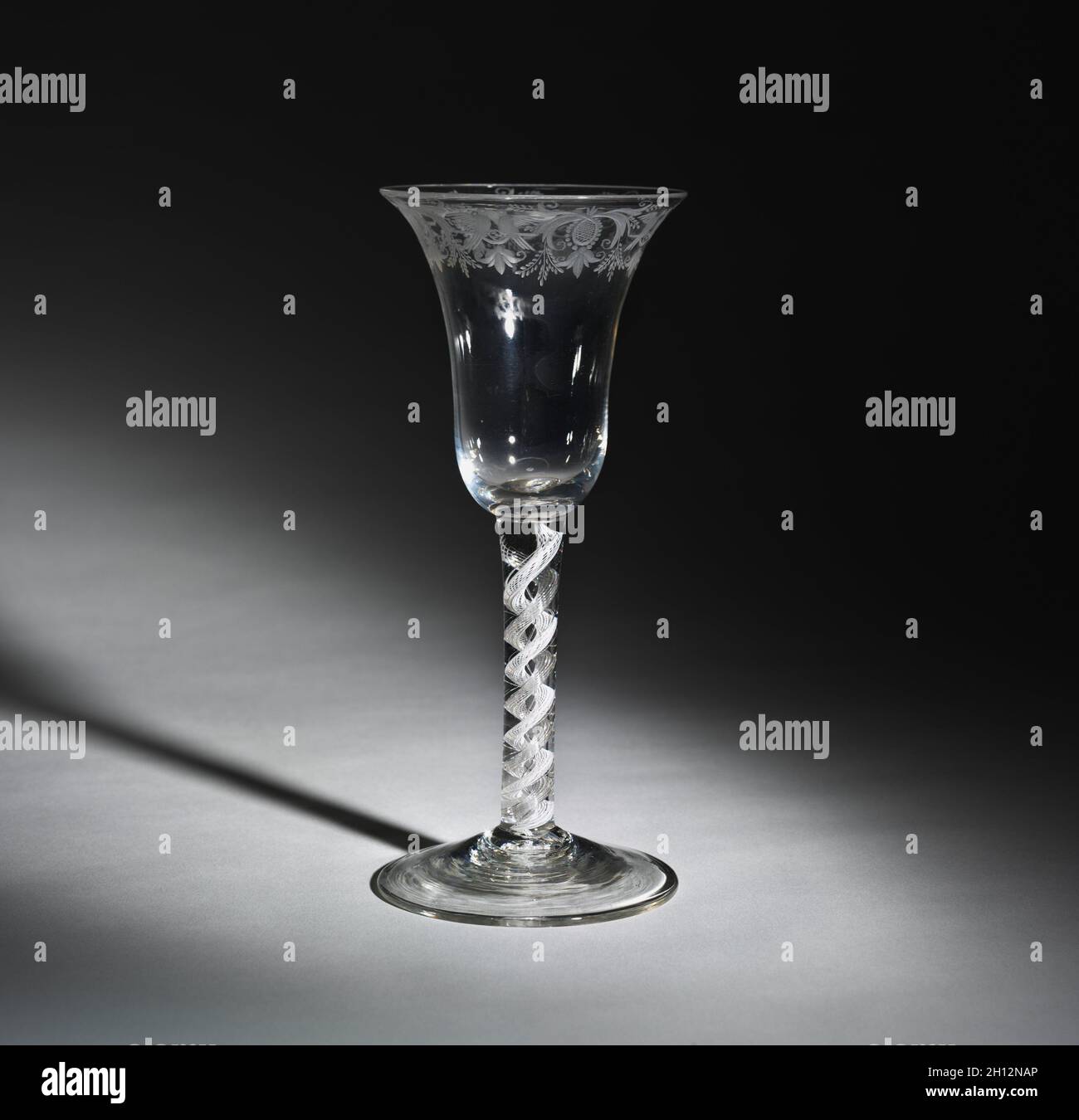 Goblet, c. 1725-1750. England, 18th century. Glass; diameter: 8 cm (3 1 ...