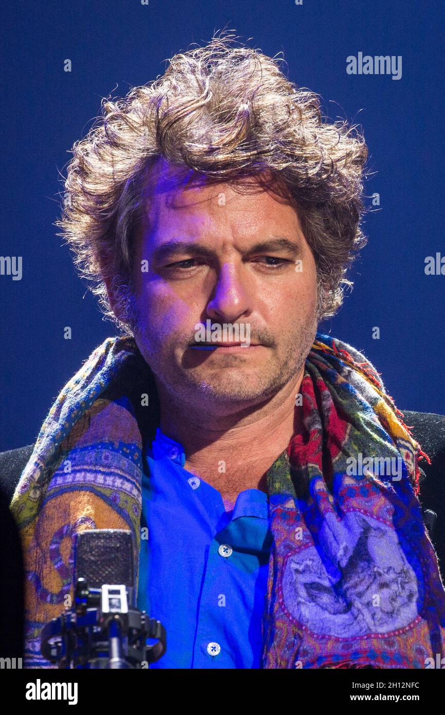 Paris, France. 15th Oct, 2021. Matthieu Chedid perform with Vladimir Cosma In Concert At Le ...