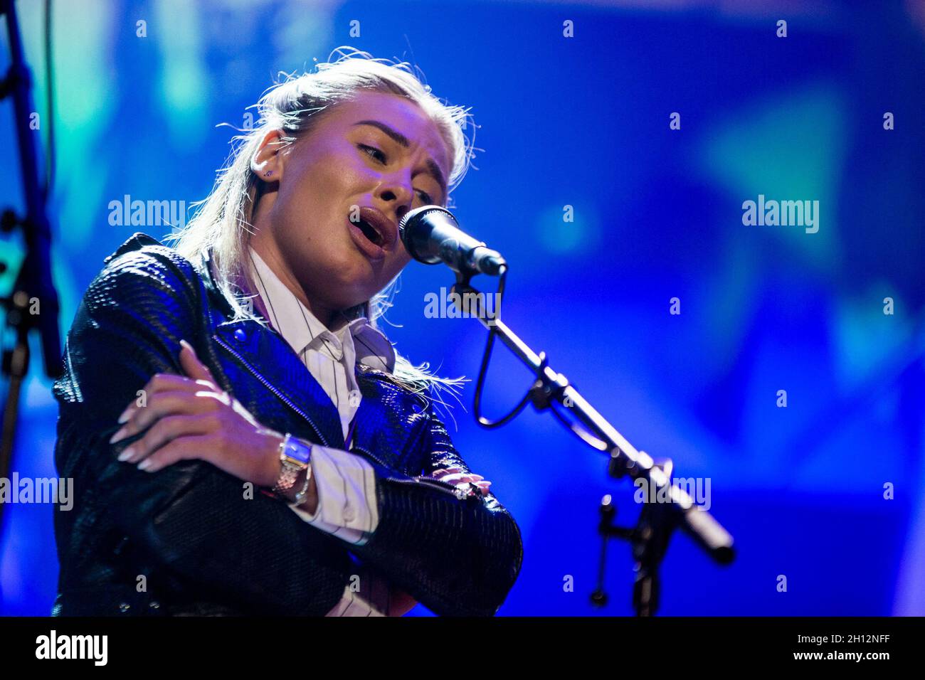 Paris, France. 15th Oct, 2021. Irina Baiant perform with Vladimir Cosma ...