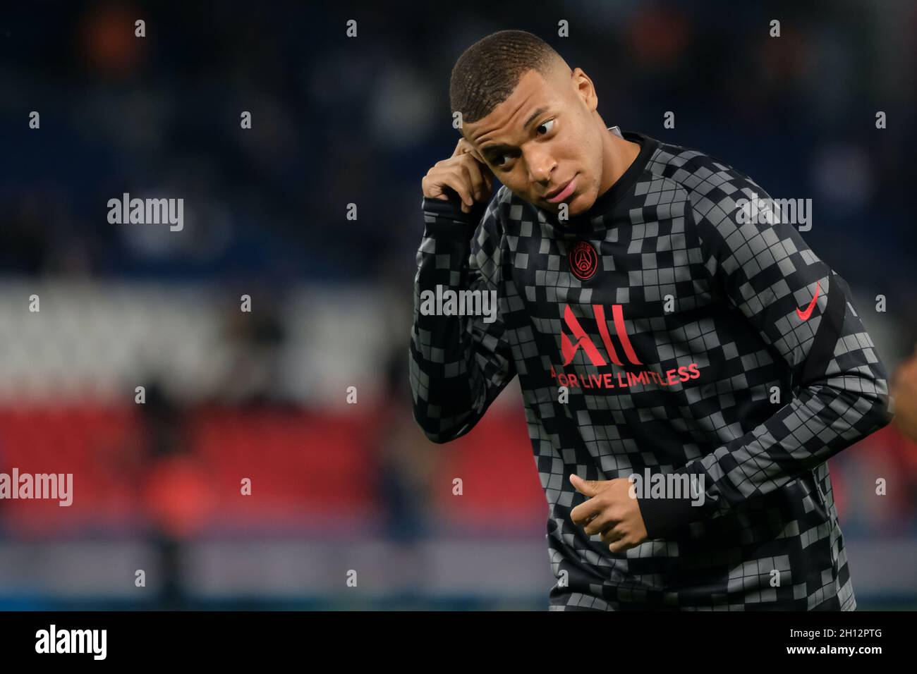 Paris, France. 16th Oct, 2021. PSG Forward KYLIAN MBAPPE in action ...