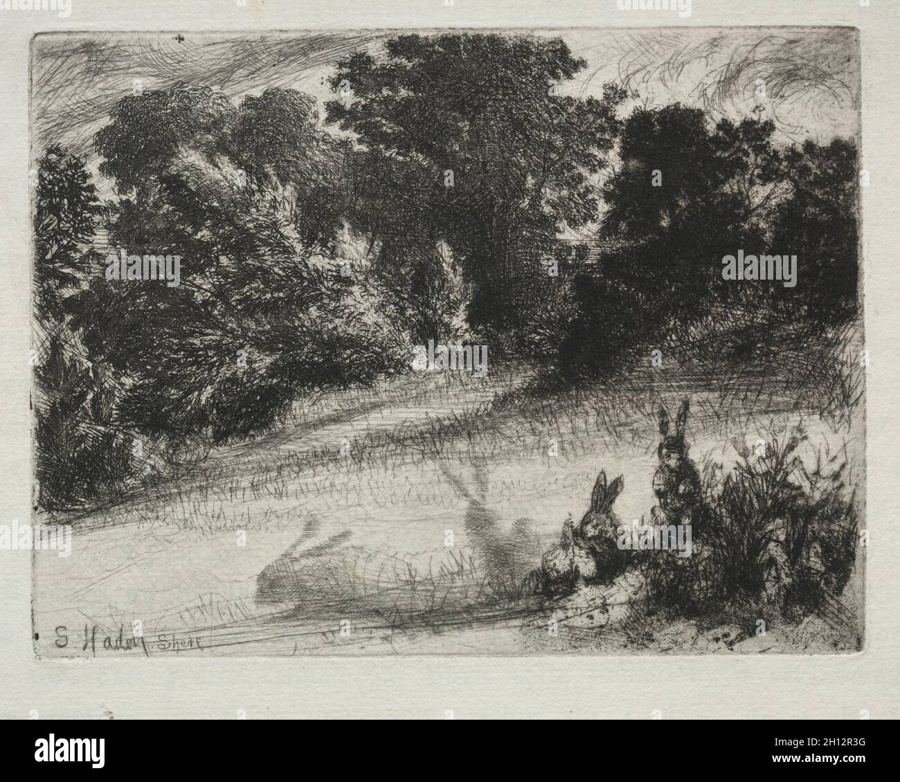 Combe Bottom. Francis Seymour Haden (British, 1818-1910). Etching and ...