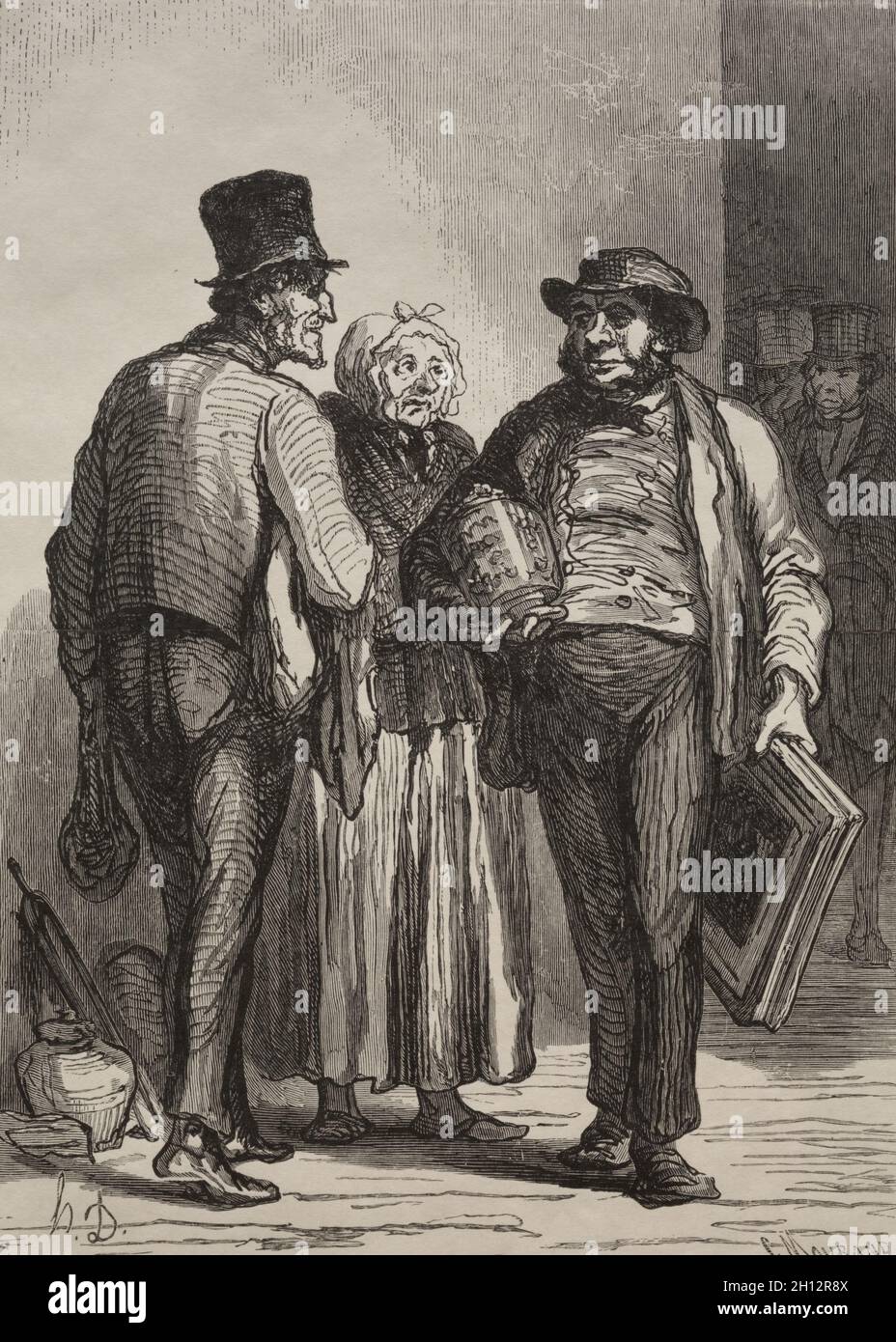 The Auction Room: The Merchants, 1863. Charles Maurand (French, 1824 ...