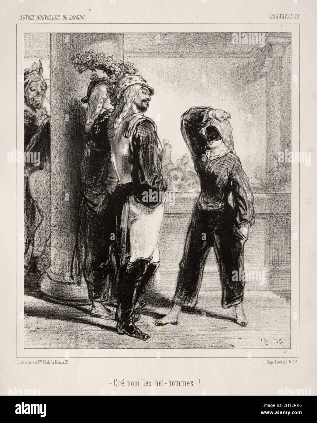 Carnaval. Paul Gavarni (French, 1804-1866). Lithograph Stock Photo - Alamy