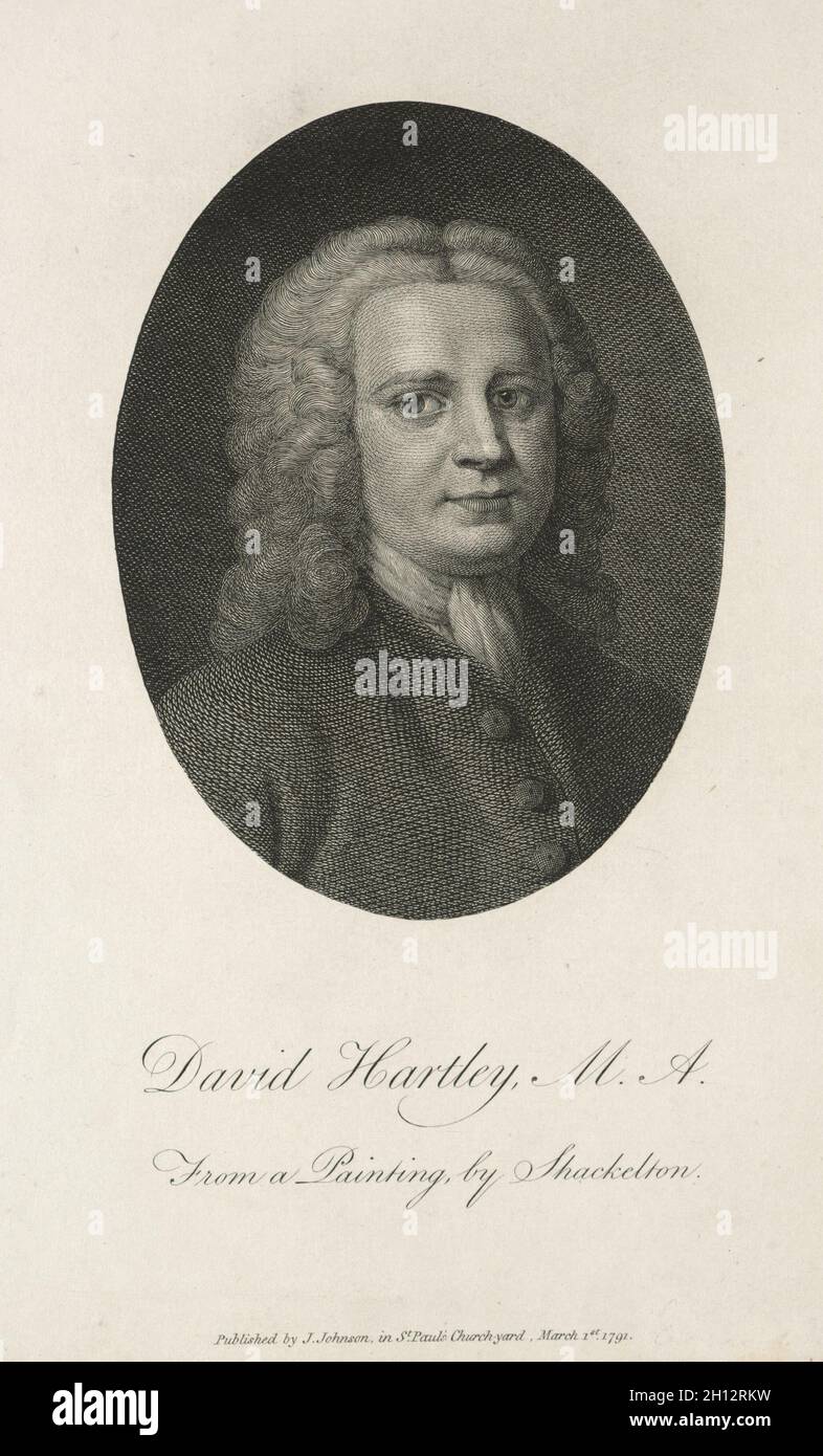 David Hartley, 1791. William Blake (British, 1757-1827). Engraving ...