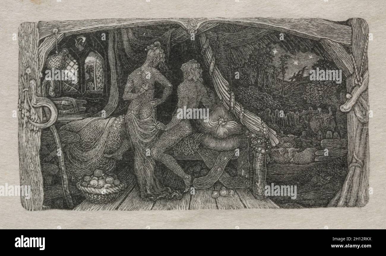 The Chamber-Idyll, 1829. Edward Calvert (British, 1799-1883). Wood ...