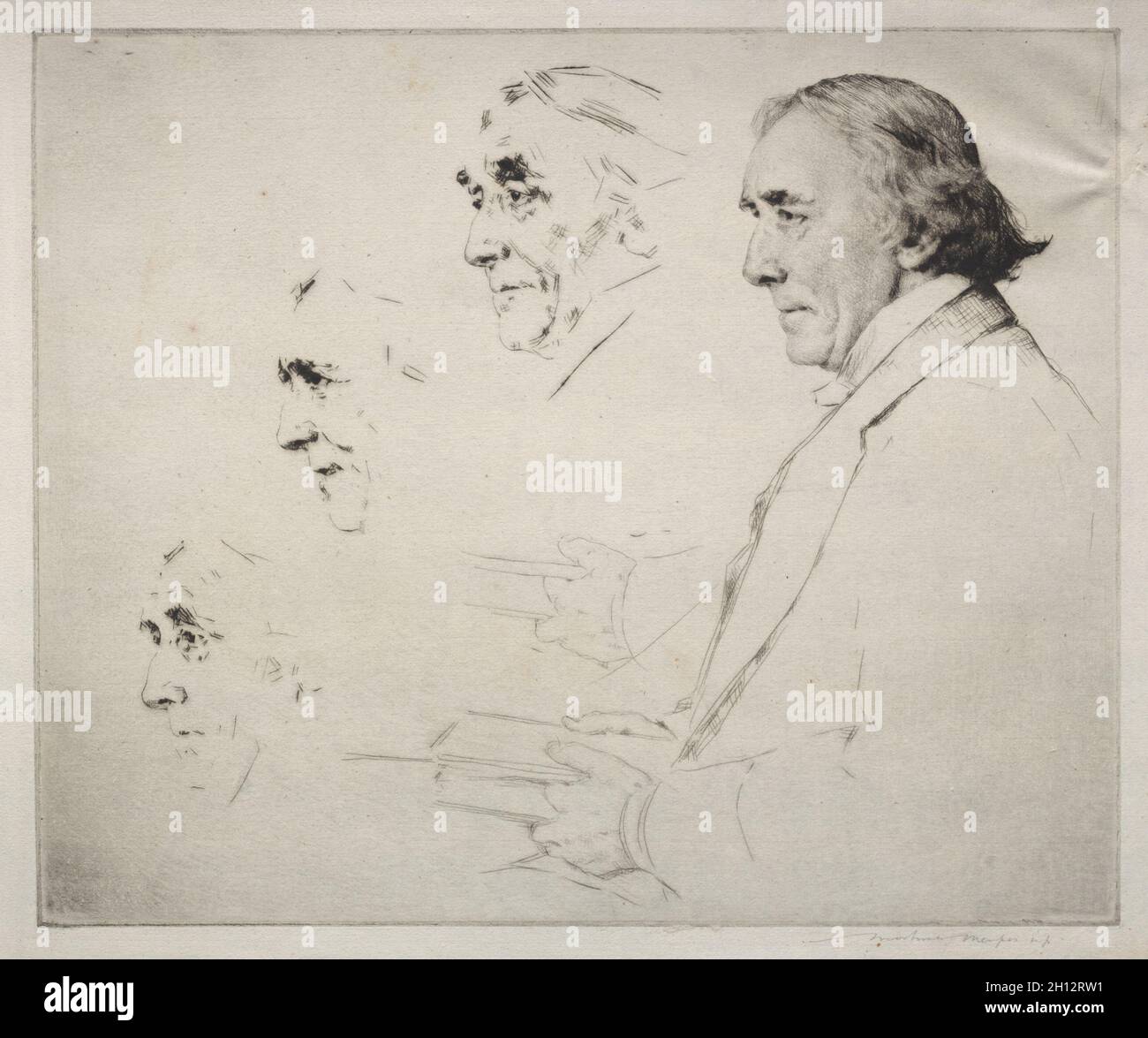 Sir Henry Irving. Mortimer Menpes (British, 1860-1938). Drypoint Stock ...