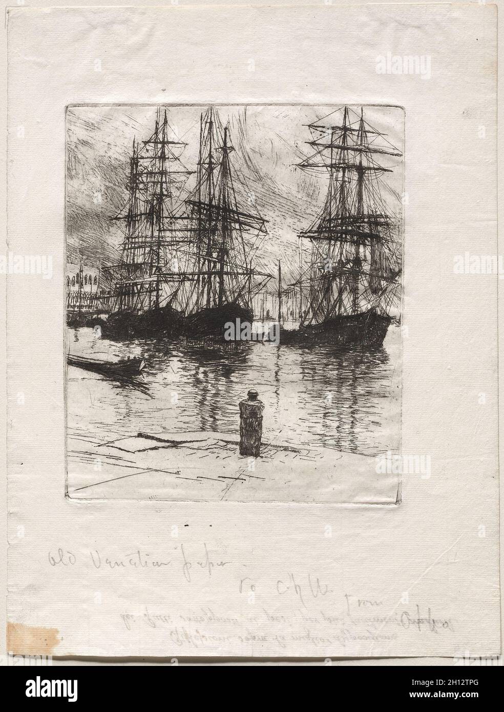Three Ships, Venice, 1880. Otto H. Bacher (American, 1856-1909 ...