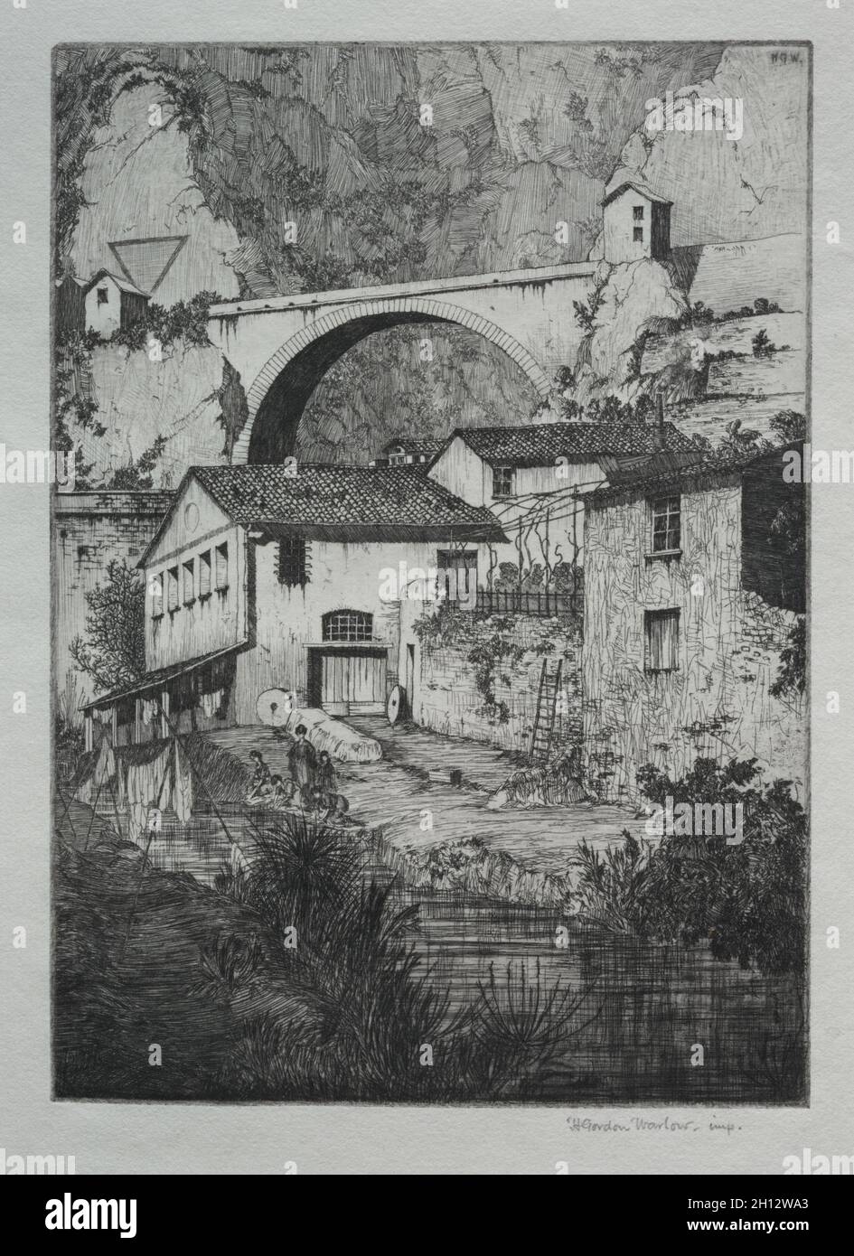 Pont St. Louis, Manton. Herbert Gordon Warlow (British, 1885-1942 ...