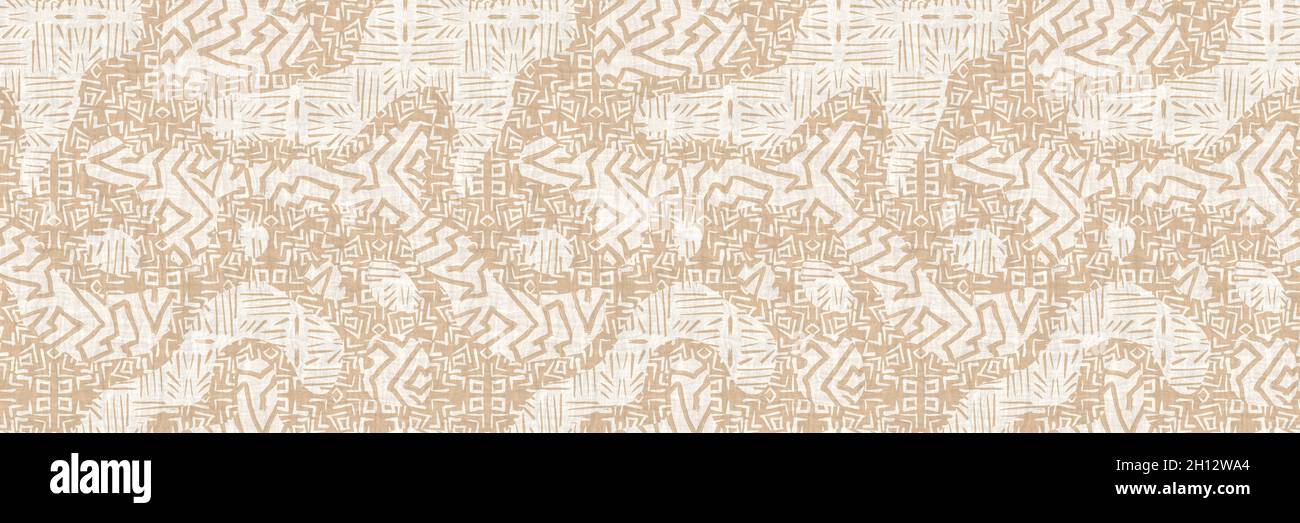 Seamless two tone hand drawn brushed effect pattern border swatch Stock ...