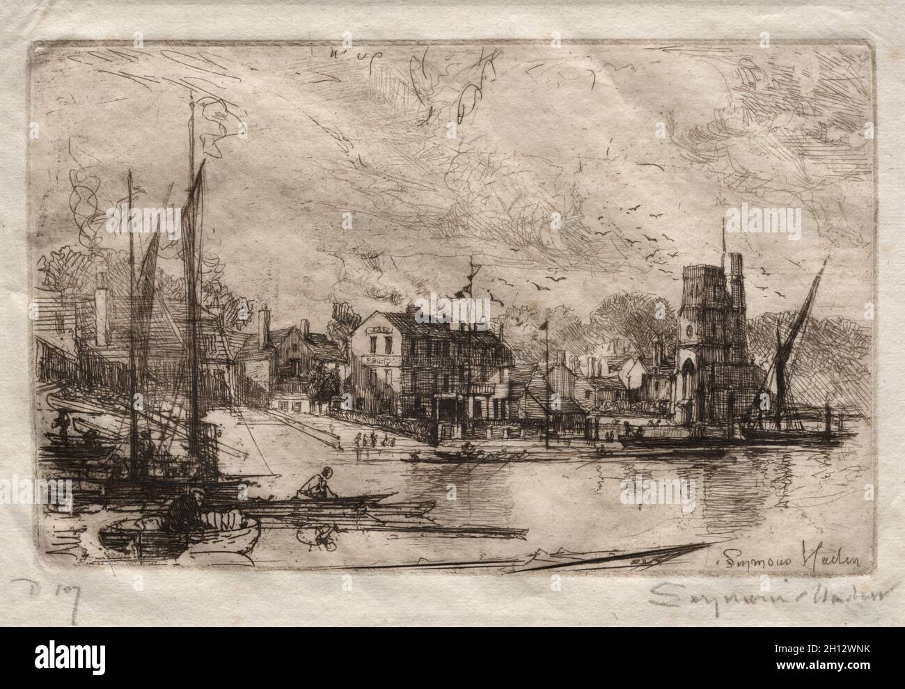 Harry Kelly's, Putney, 1865. Francis Seymour Haden (British, 1818-1910 ...