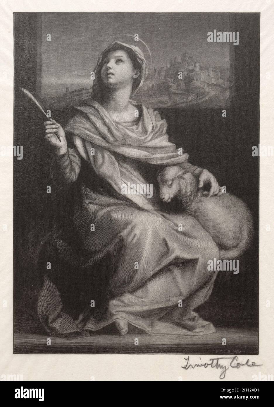 Old Italian Masters: St. Agnes, 1888-1892. Timothy Cole (American, 1852 ...