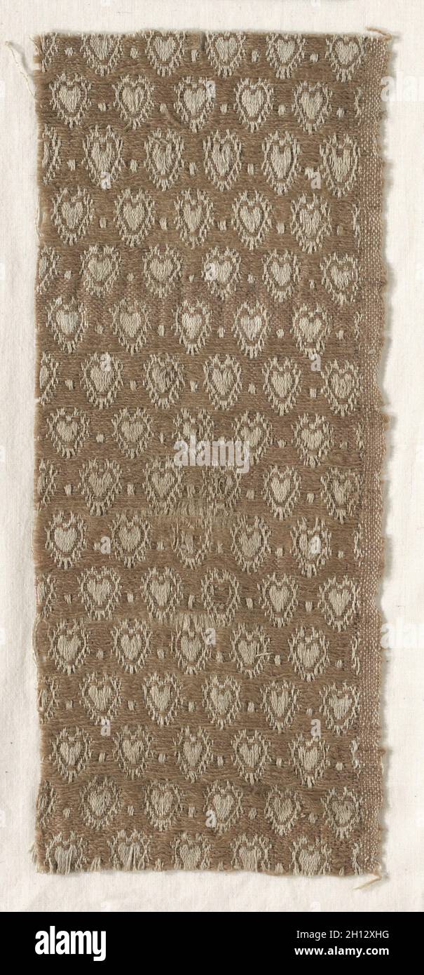 Wool and Linen Compound Textile, 17th century. Spain, 17th century ...