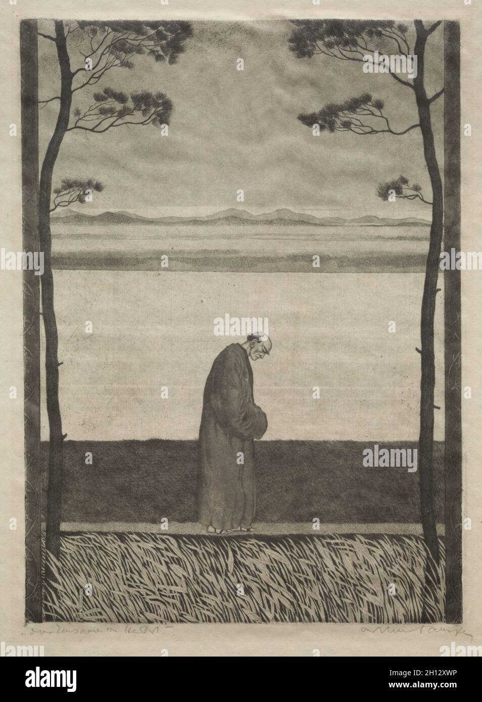 Untitled, 1900-1910. Arthur Paunzen (Austrian). Etching and aquatint ...