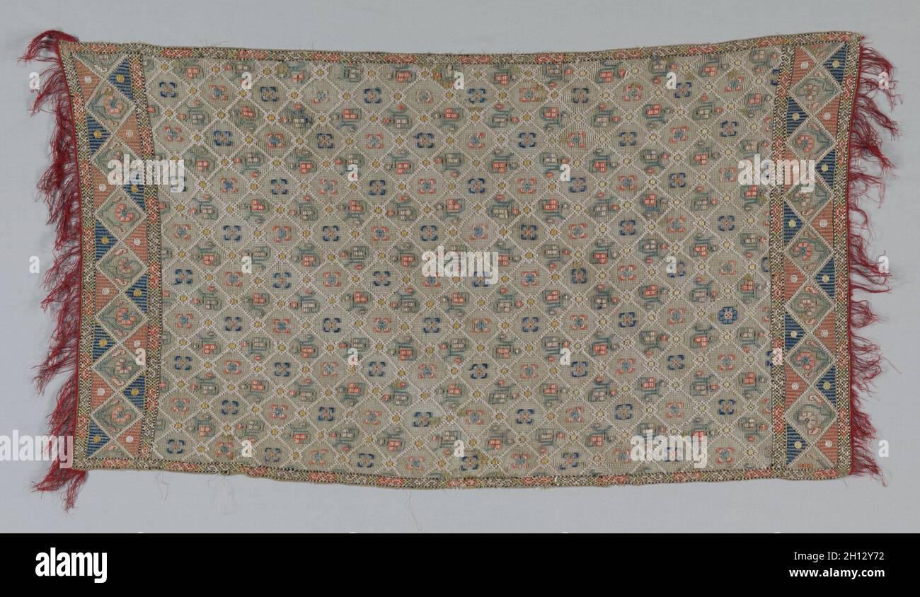 Embroidered Shawl (?), 18th-19th century. Turkey, 18th-19th century ...