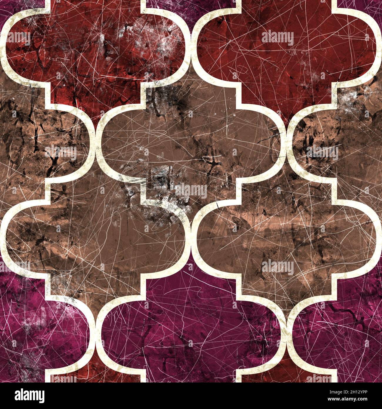 Seamless Moroccan Tile Mosaic Grungy Pattern for Surface Print Stock ...
