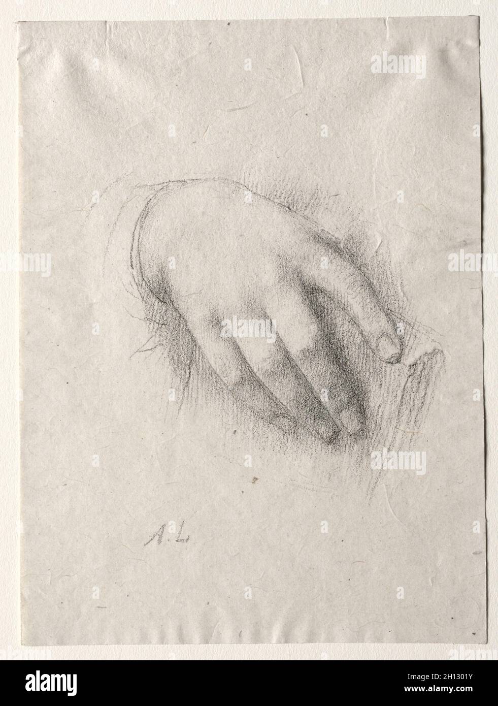Study of Hands. Alphonse Legros (French, 1837-1911). Lithograph Stock ...