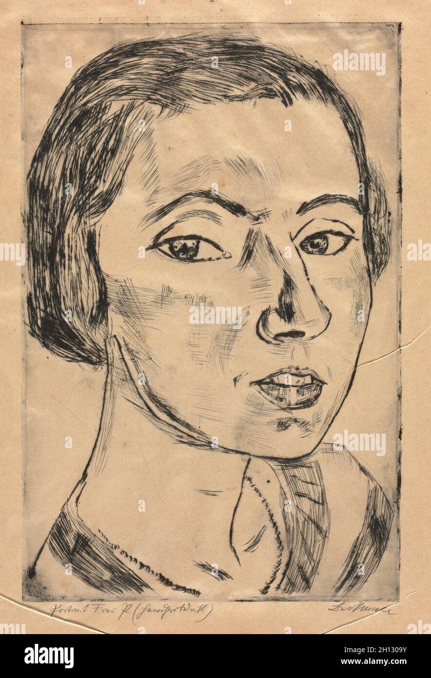 Portrait of Frau Parkus I, 1921. Max Beckmann (German, 1884-1950 ...