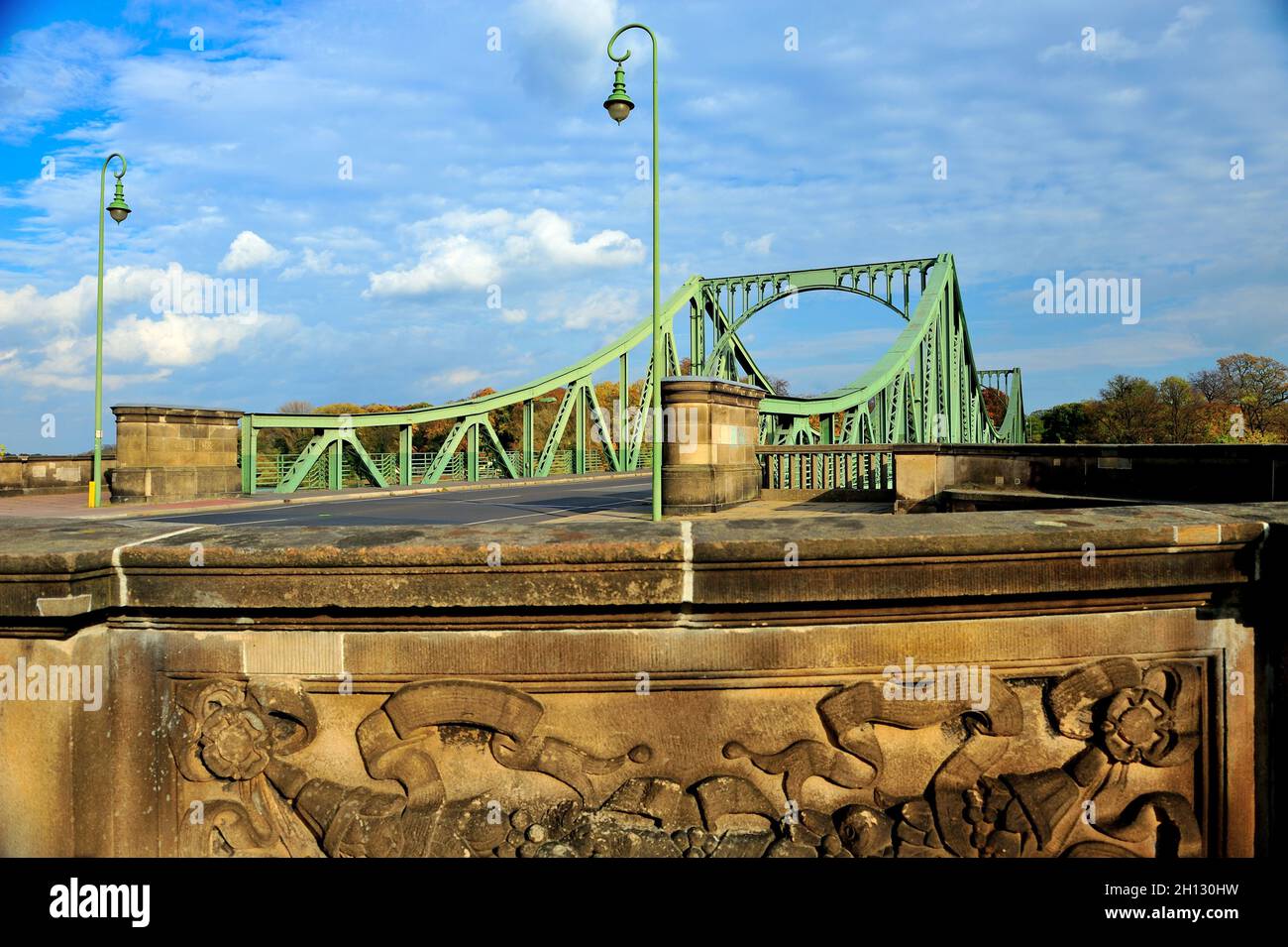 Potsdam,Glinicker Bridge,The bridge is a Cold War symbol; the border ...