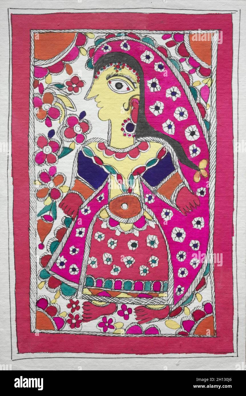 Madhubani painting in bihar hi-res stock photography and images - Alamy