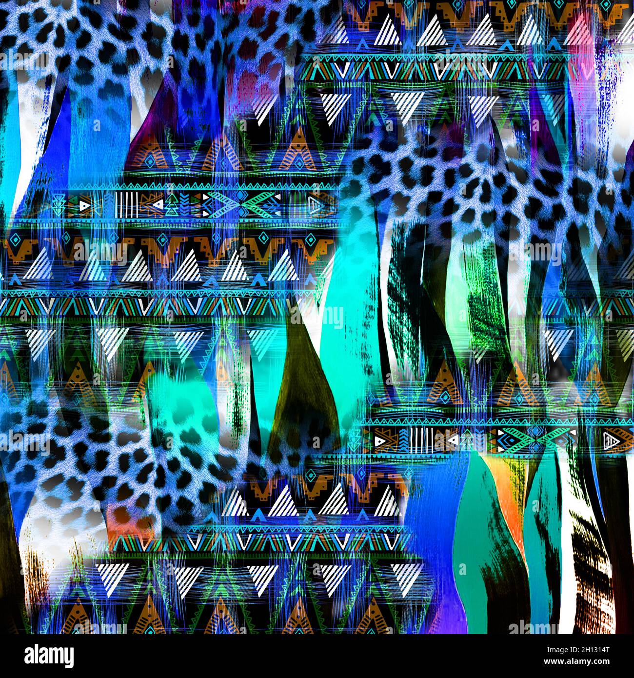 Multicolor abstract background. Digital effects. Geometric texture ...