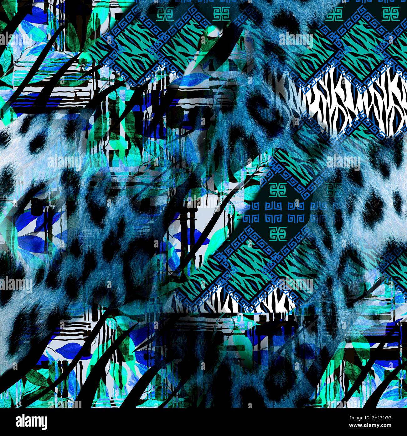 Multicolor abstract background. Digital effects. Geometric texture ...