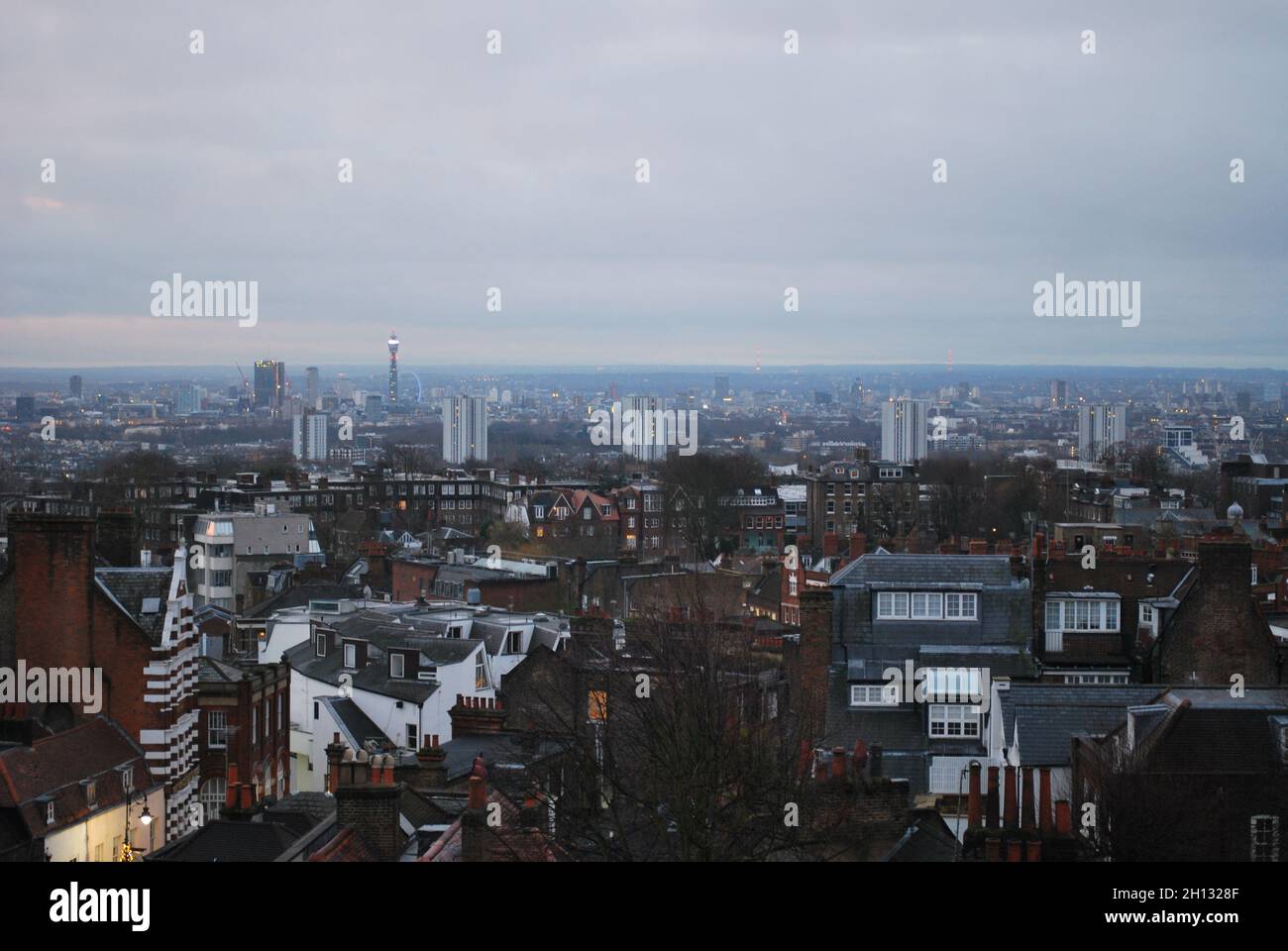 London morning view from Hampstead Stock Photo - Alamy