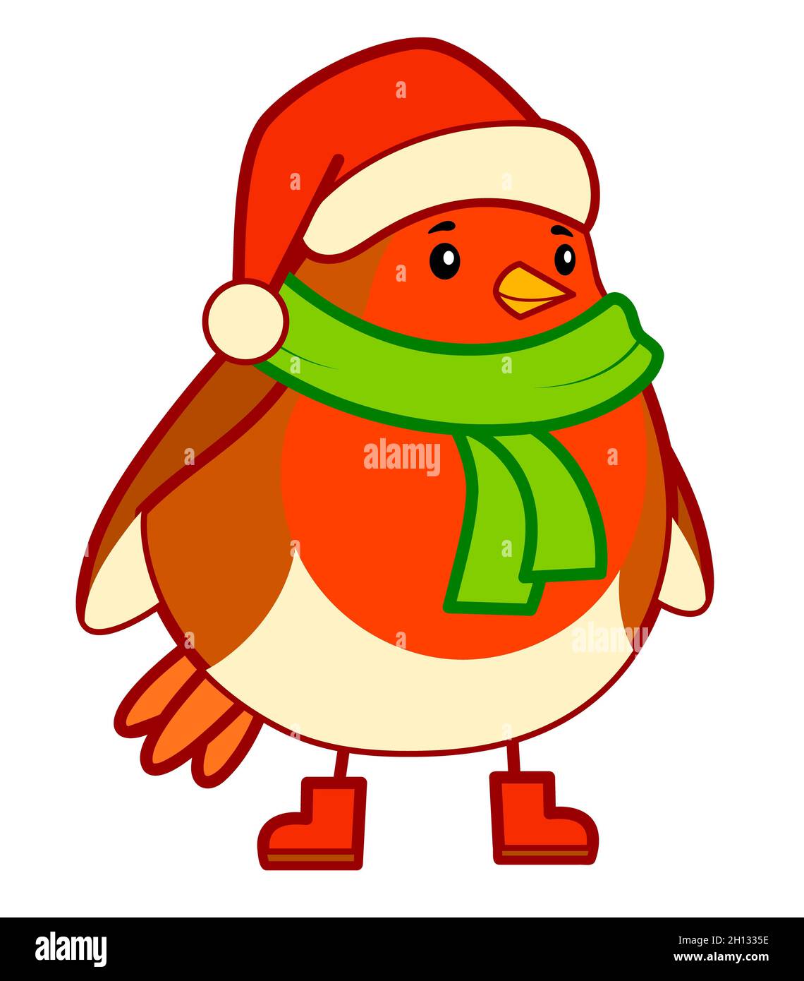 Christmas Cartoons Clip Art Christmas Bird Clipart Illustration Stock