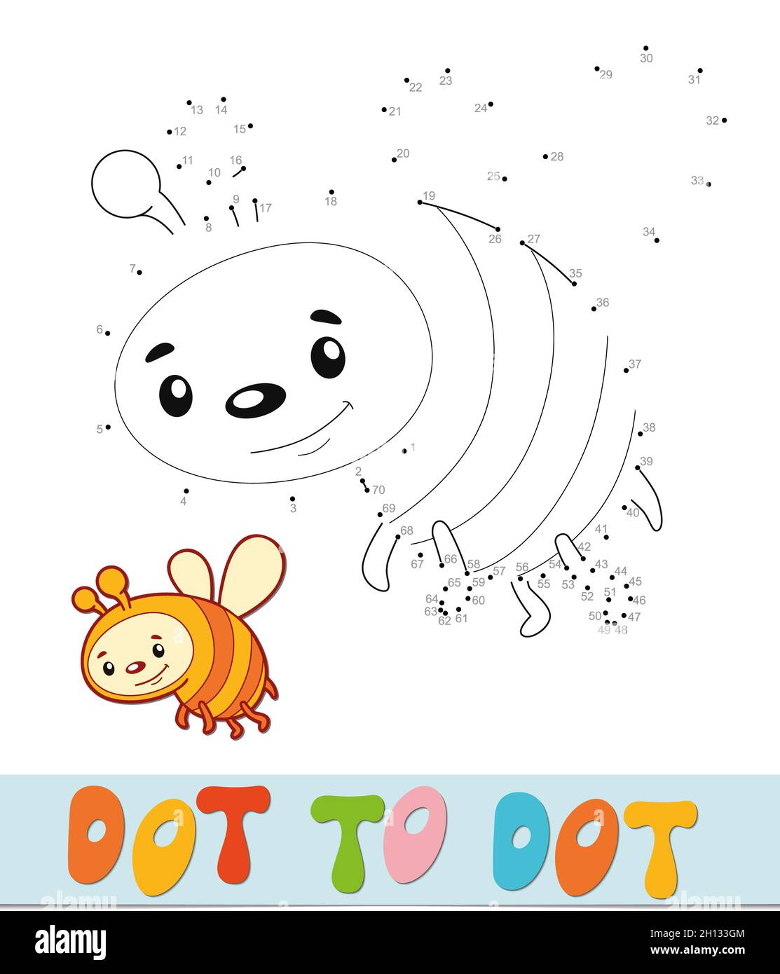 Connect the dots bee hi-res stock photography and images - Alamy